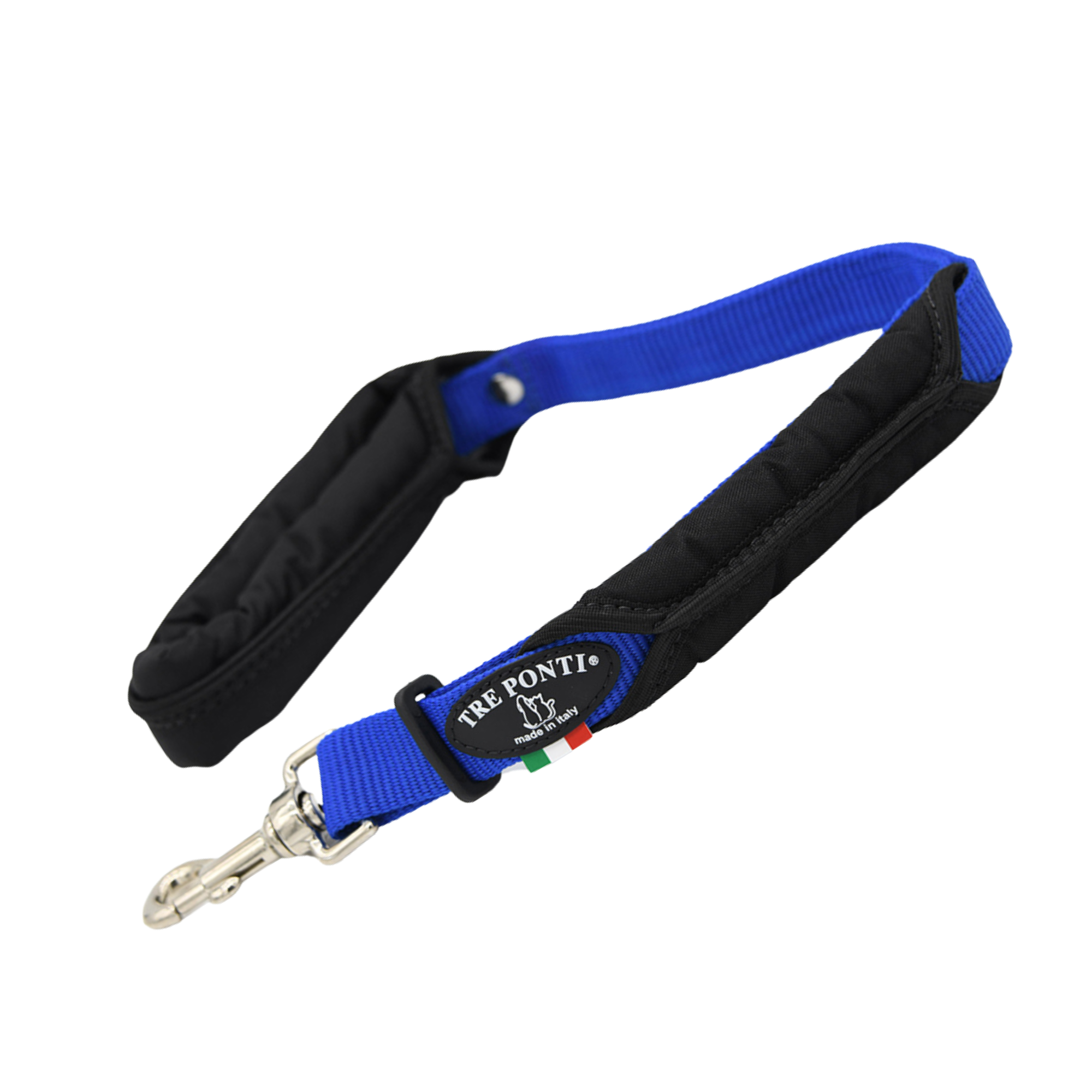 Treponti Double Safety Handle Leash Blue